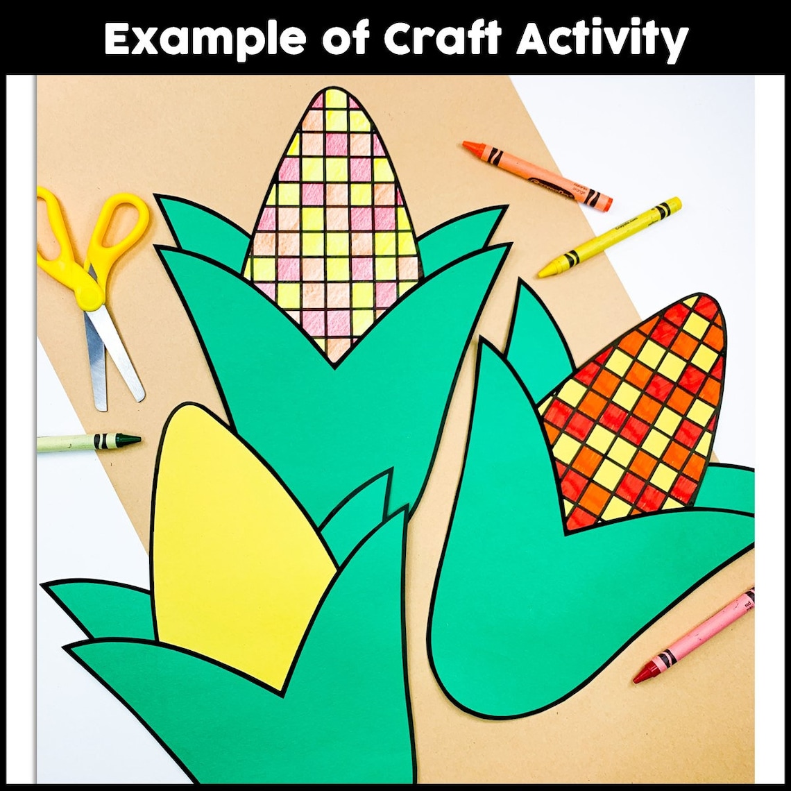 Fall Corn Craft | Fall Craft Activity | Fall Activities | Fall Bulletin ...