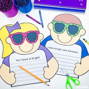 End of the Year Craft | My Future is so Bright Activity | Sunglasses ...