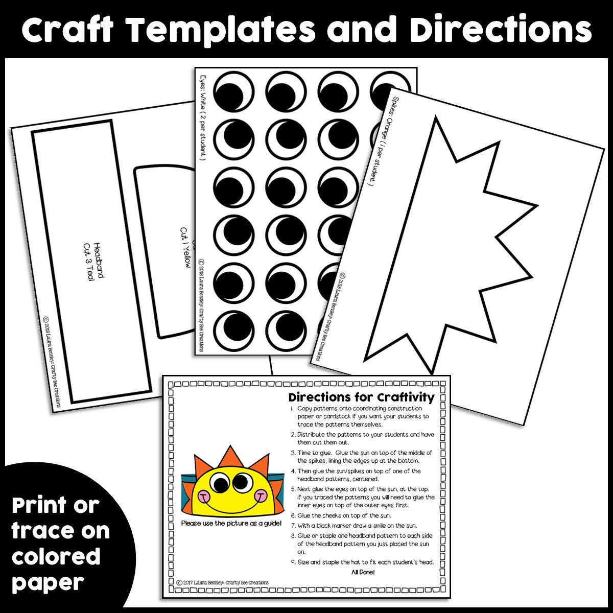 Sun Hat Craft for Kids | Summer Craft Activity | Spring Activities ...