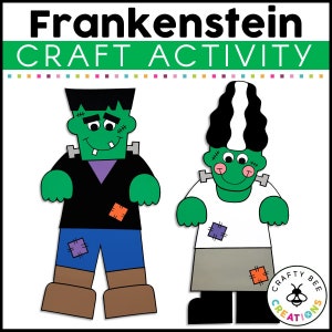 Frankenstein Craft | Halloween Craft Activities | Halloween Bulletin ...