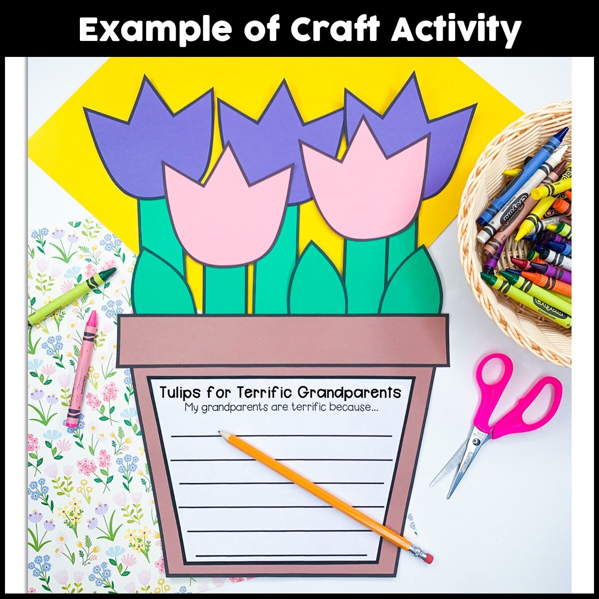 Grandparents Day Craft Grandparents Day Writing Activities Spring Tulip ...
