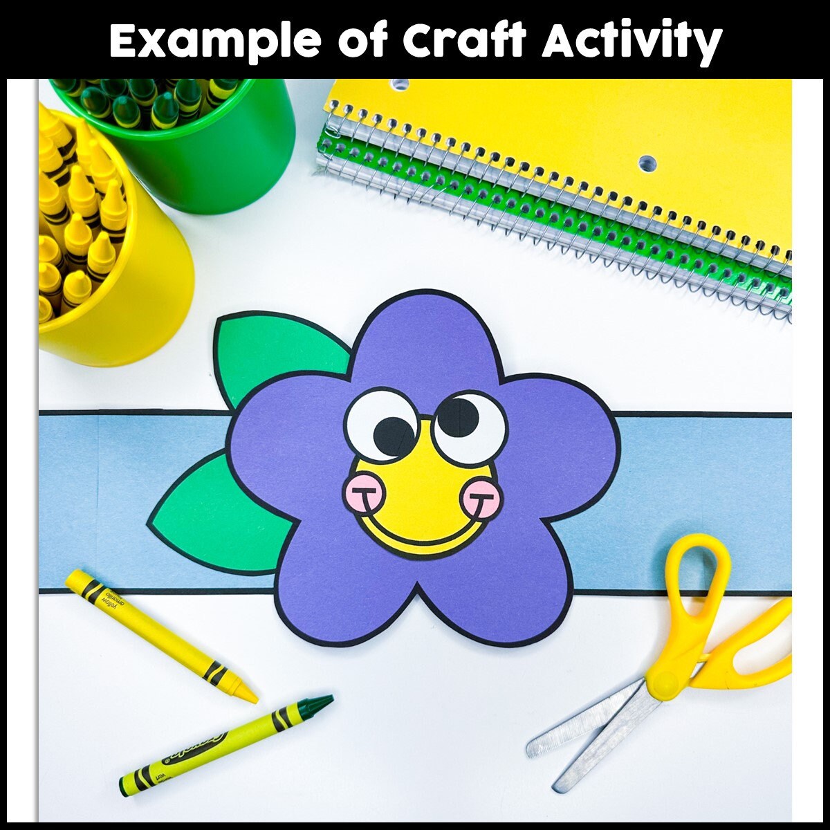 May Day Hat Craft Flower Headband Template Spring Kindergarten Crown ...