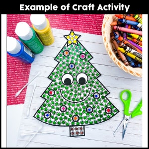 Winter Q Tip Painting Craft | Christmas Activity | Kindergarten ...