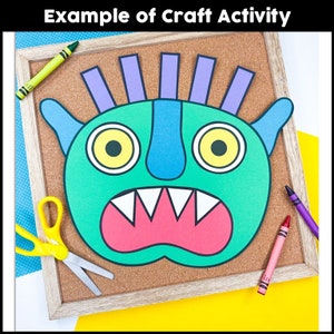 Go Away Big Green Monster Craft | Halloween Bulletin Board ...