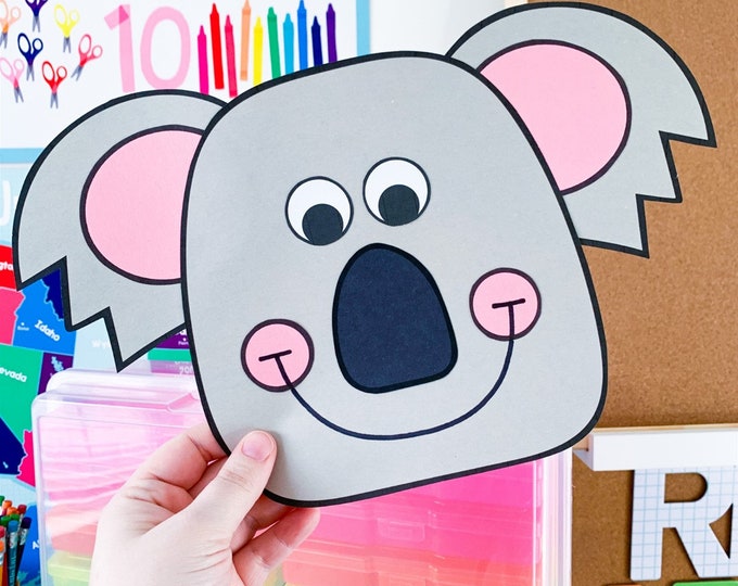 Printable Koala Craft Template for Kids | Australia Day Activities ...