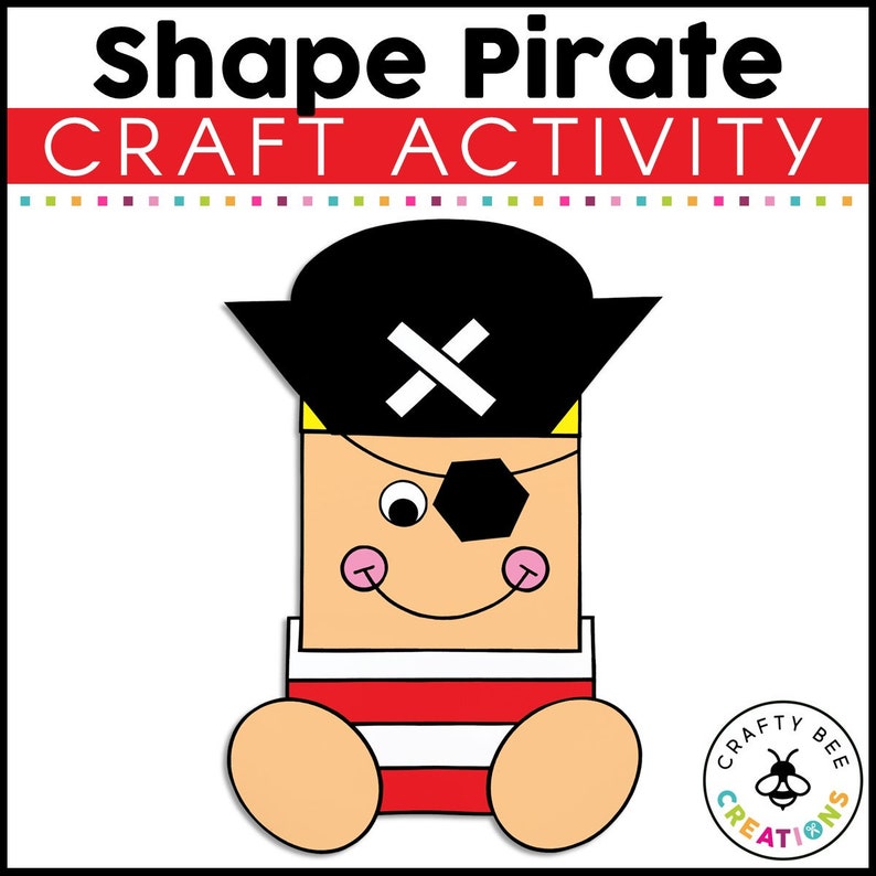 Pirate Craft | Shape Craft Activity | Pirate Activities | Pirate ...