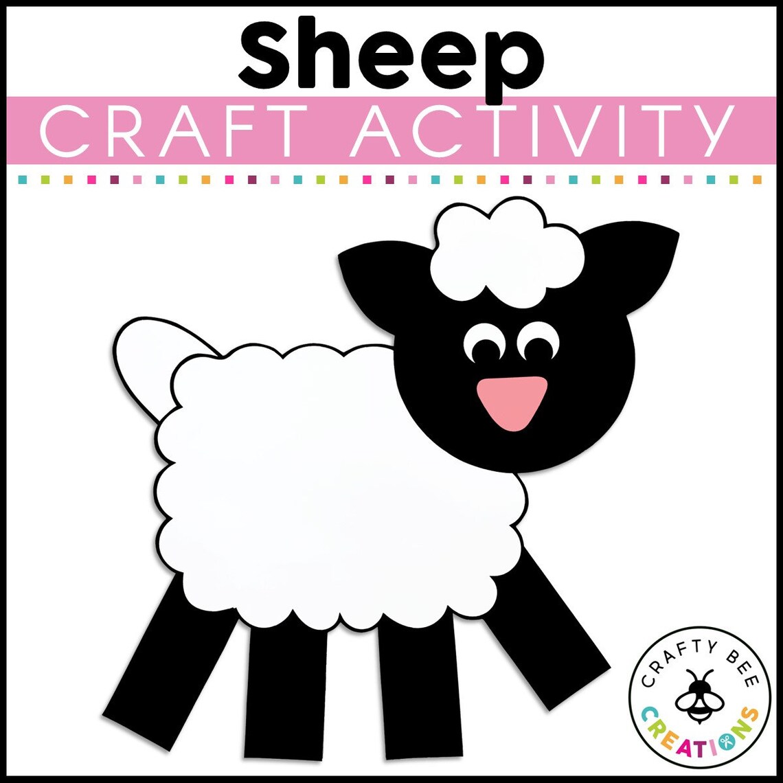 Sheep Craft for Kids | Sheep Craft Template | Paper Sheep Patterns ...