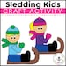 Winter Kids Craft Winter Craft Sledding Kids Craft Winter Activities ...