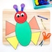 Shape Animal Craft Patterns | Butterfly Craft | Shape Activities | 2D ...