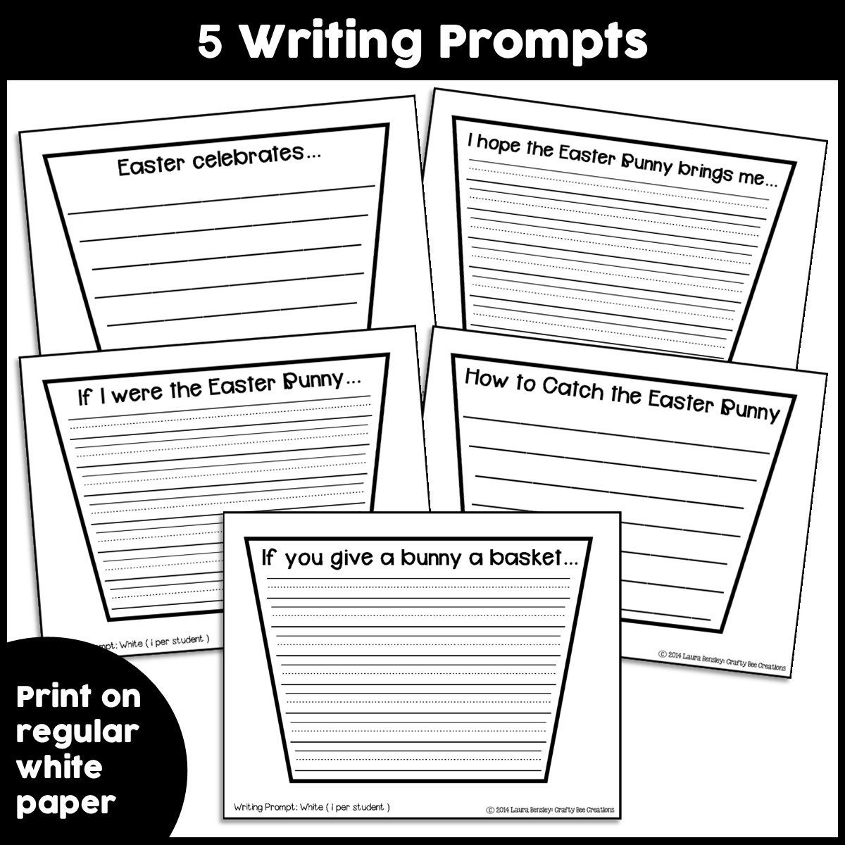 Easter Craft for Kids Easter Bunny Craft Templates Easter Writing ...