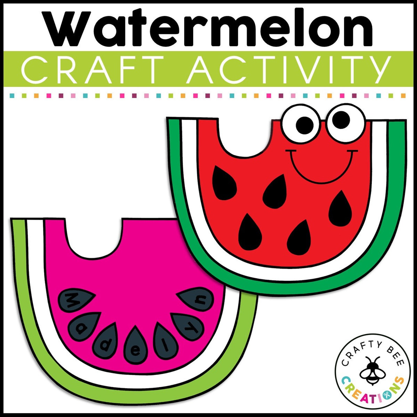 Watermelon Name Craft | Watermelon Pattern | Watermelon Template | End ...