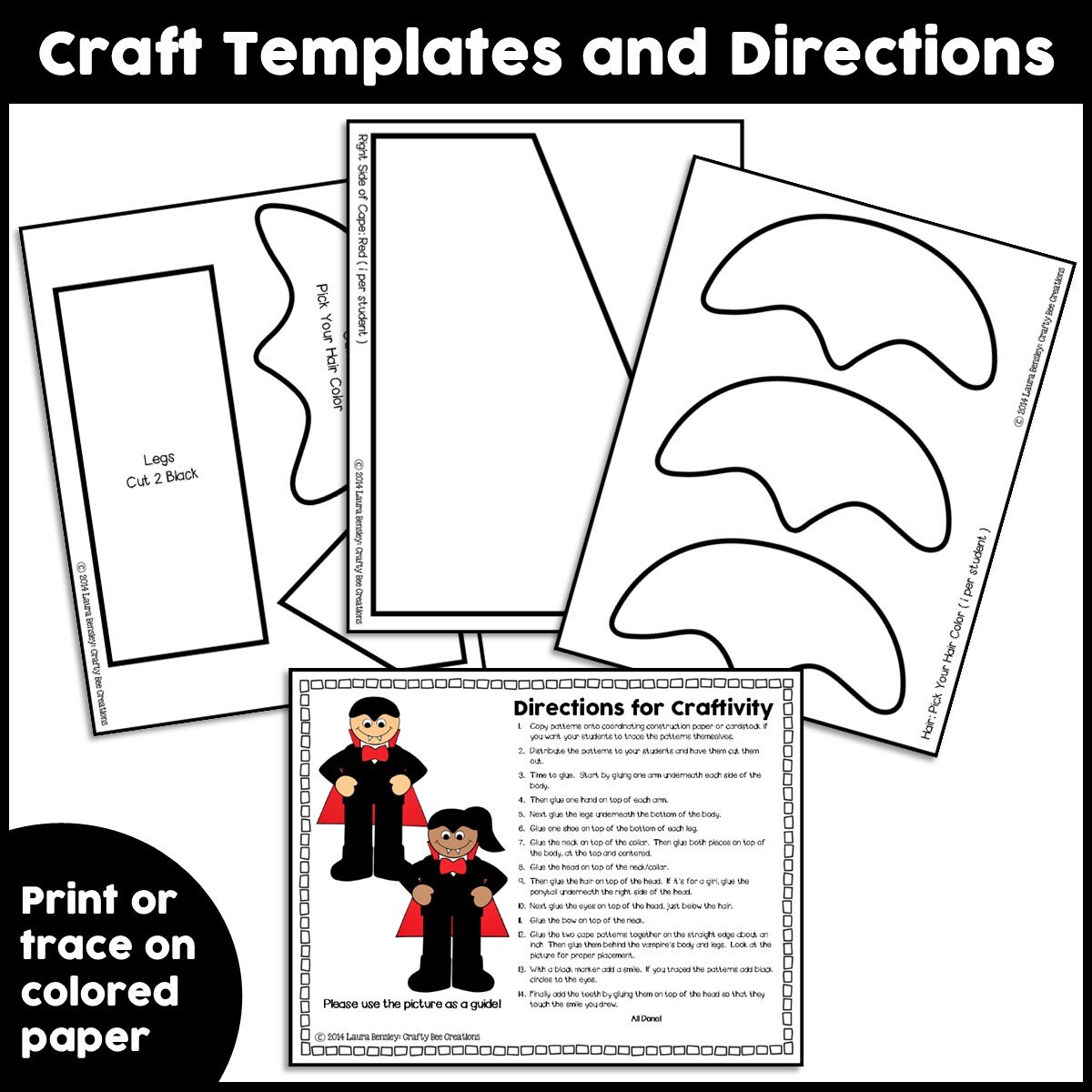 Vampire Craft | Halloween Craft | Halloween Activities | Halloween Fun ...