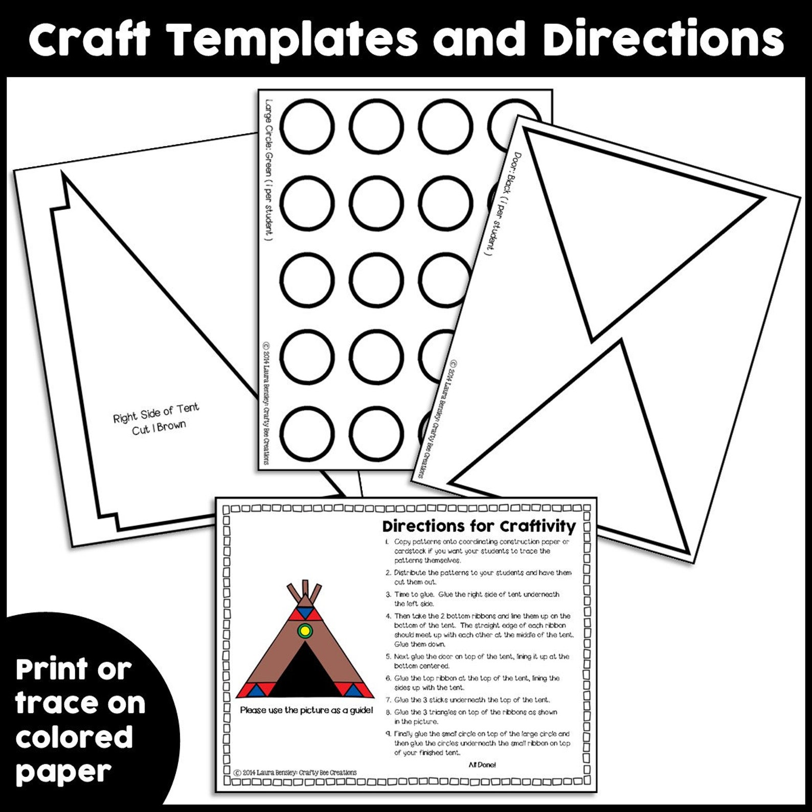 Teepee Craft Activity Thanksgiving Craft Thanksgiving Activities ...