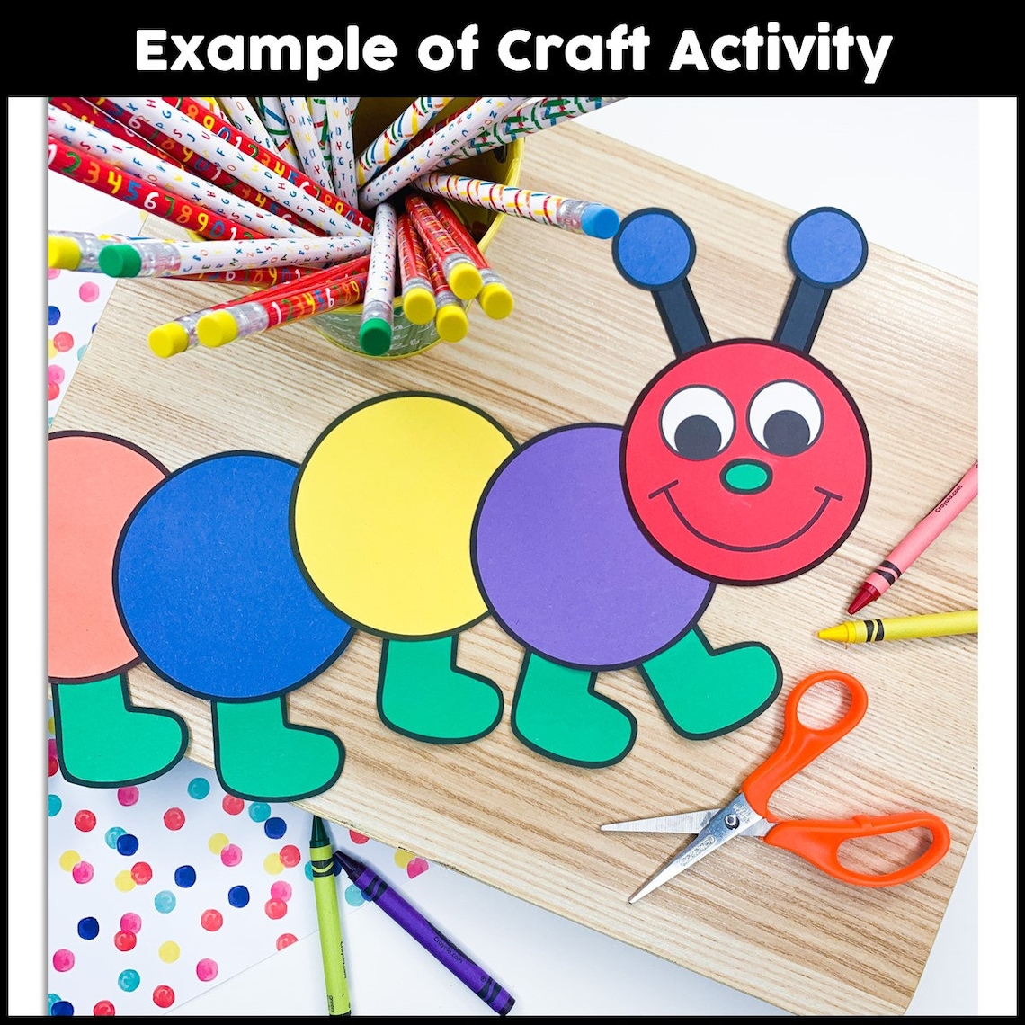 Caterpillar Craft Patterns | Spring Bulletin Board | Spring Activities ...