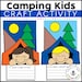 Camping Craft for Kids | Tent Kids Craft | Tent Pattern | Tent Template ...