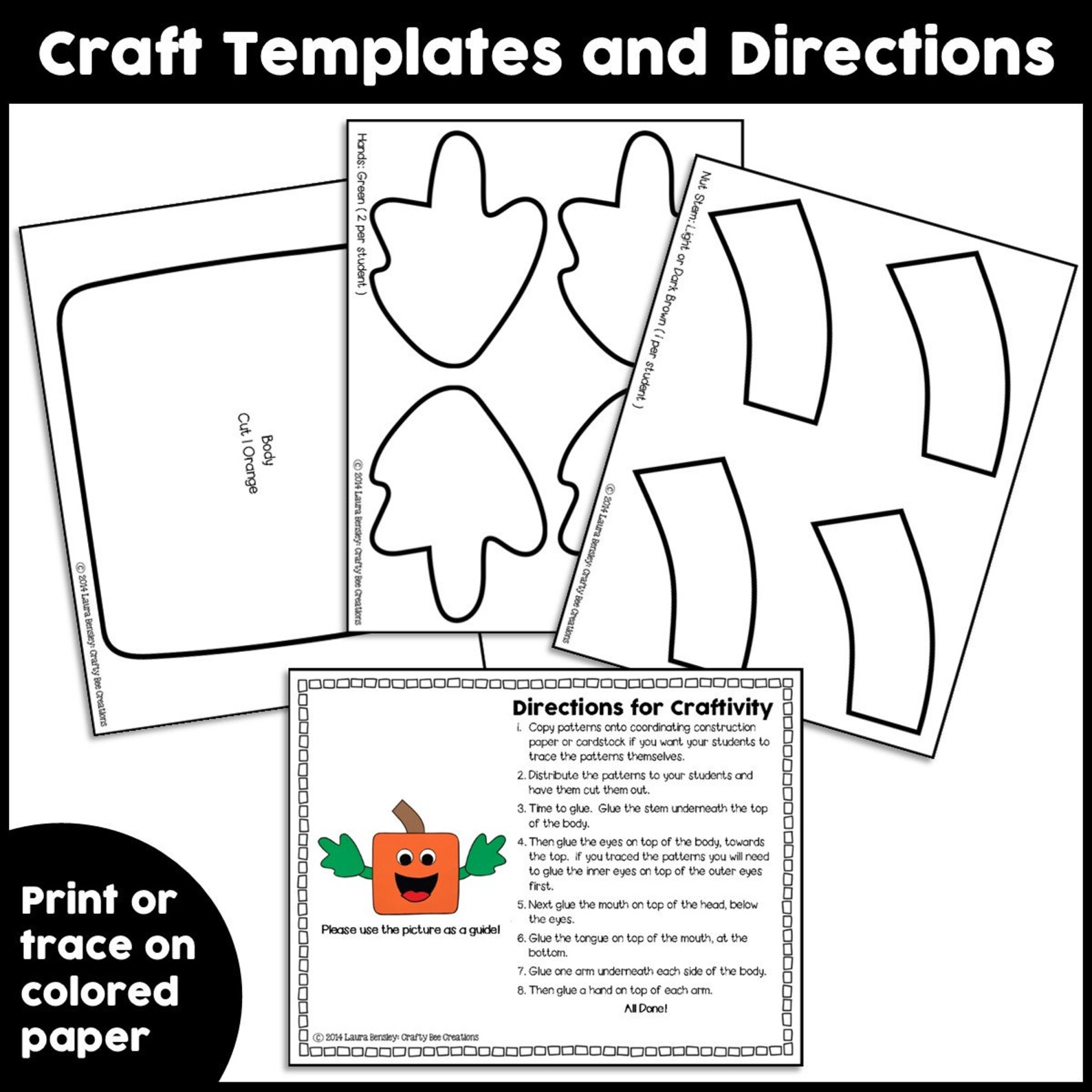 Square Pumpkin Craft | Fall Activities | Halloween Craft | Kids Craft ...