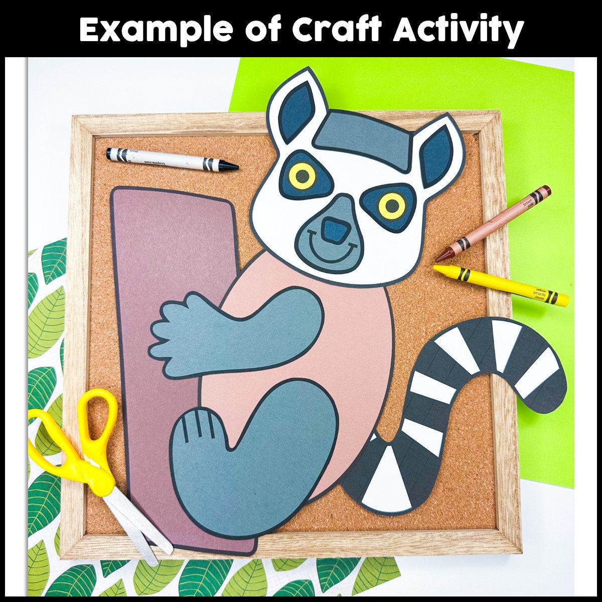 Lemur Craft | Rainforest | Jungle | Zoo Animals Craft Activities ...