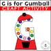 Letter G Craft Patterns | Gumball Machine Craft | Alphabet Crafts ...