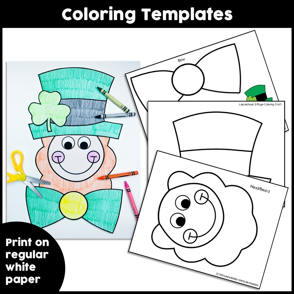 Leprechaun Craft for Kids | St. Patrick's Day Pattern | Kids Paper ...