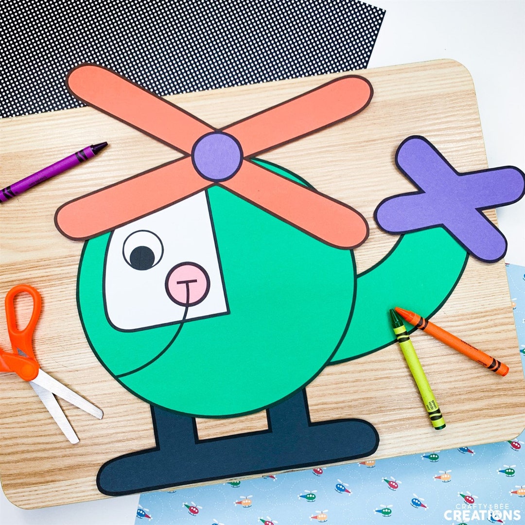 Helicopter Craft for Kids | Transportation Crafts | Transportation ...