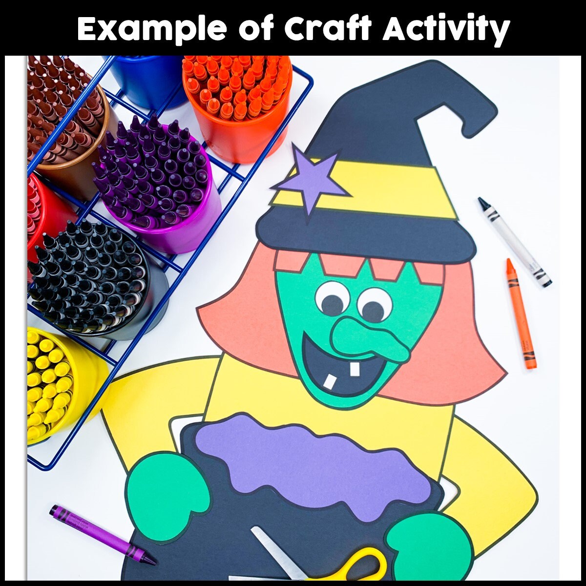 Witch Cauldron Craft | Halloween Bulletin Board Activities | Room on ...
