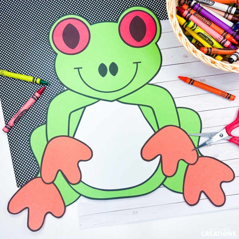 Tree Frog Craft Rainforest Jungle Zoo Animals Craft Activities Bulletin ...