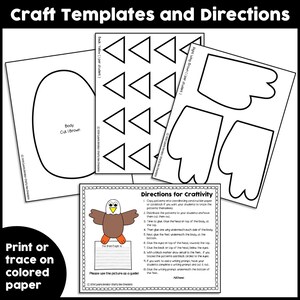 Bald Eagle Craft | American Symbols Activity | Patriotic Holidays | 4th ...