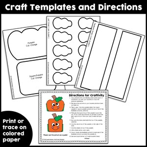 Pumpkin Hat Craft | Jack-o-lantern Crown | Headband Template ...