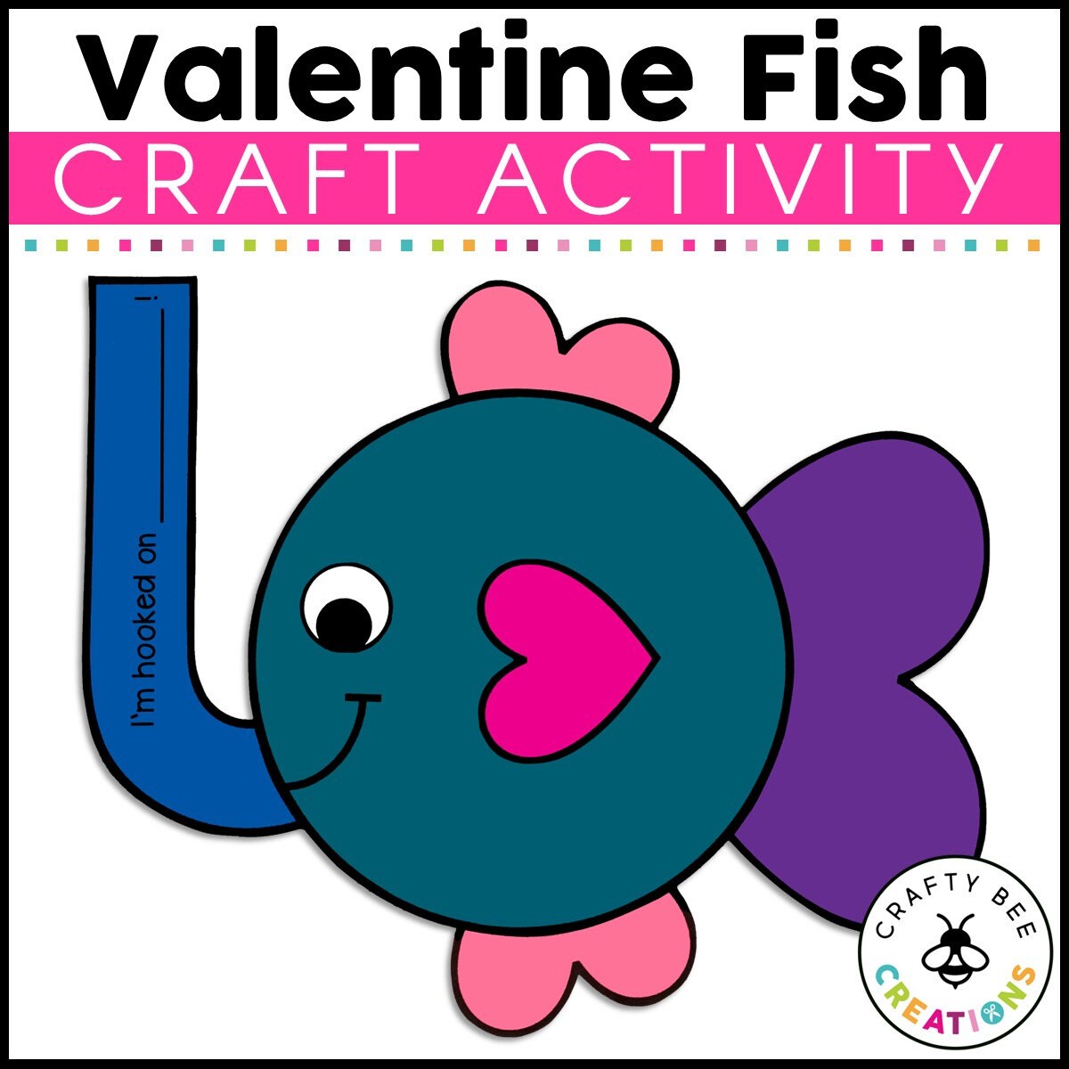 Valentines Day Fish Craft Patterns | Valentines Day Activities ...