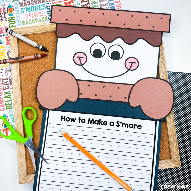 How to Make a Smore Craft | Camping Theme Activities | How to Writing ...