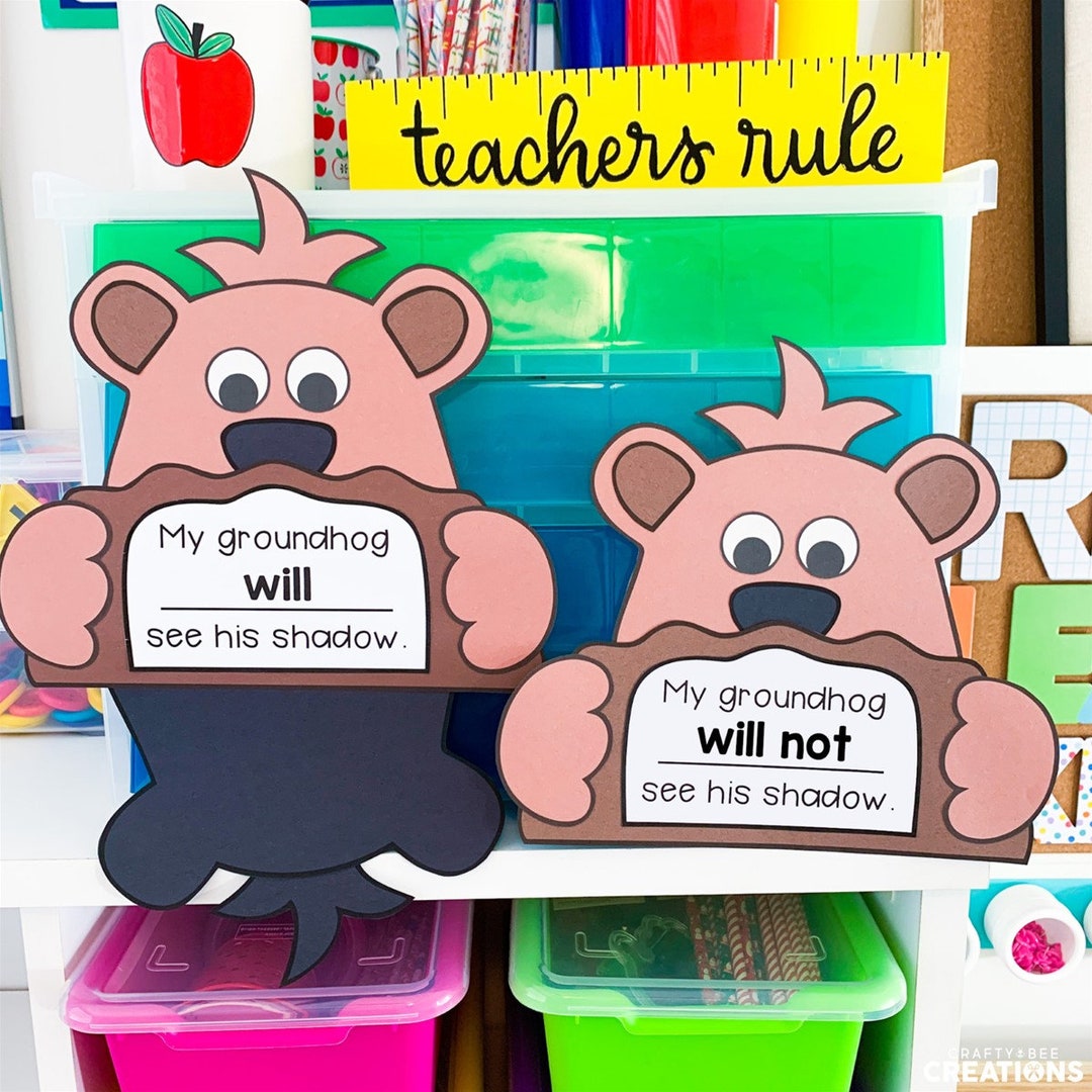 Groundhog Day Craft Patterns | Groundhogs Day Prediction Activity ...