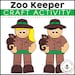 Zoo Keeper Craft Patterns | Zoo Animal Craft | Zoo Animal Activities ...