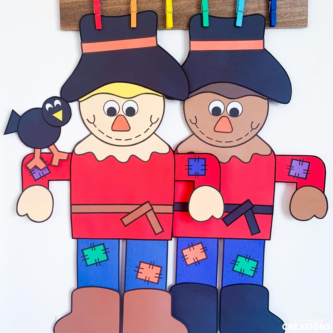 Scarecrow Craft | Fall August September Activities | Farm Bulletin ...
