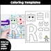 Letter R Craft Patterns | Robot Craft | Alphabet Crafts | Uppercase ...