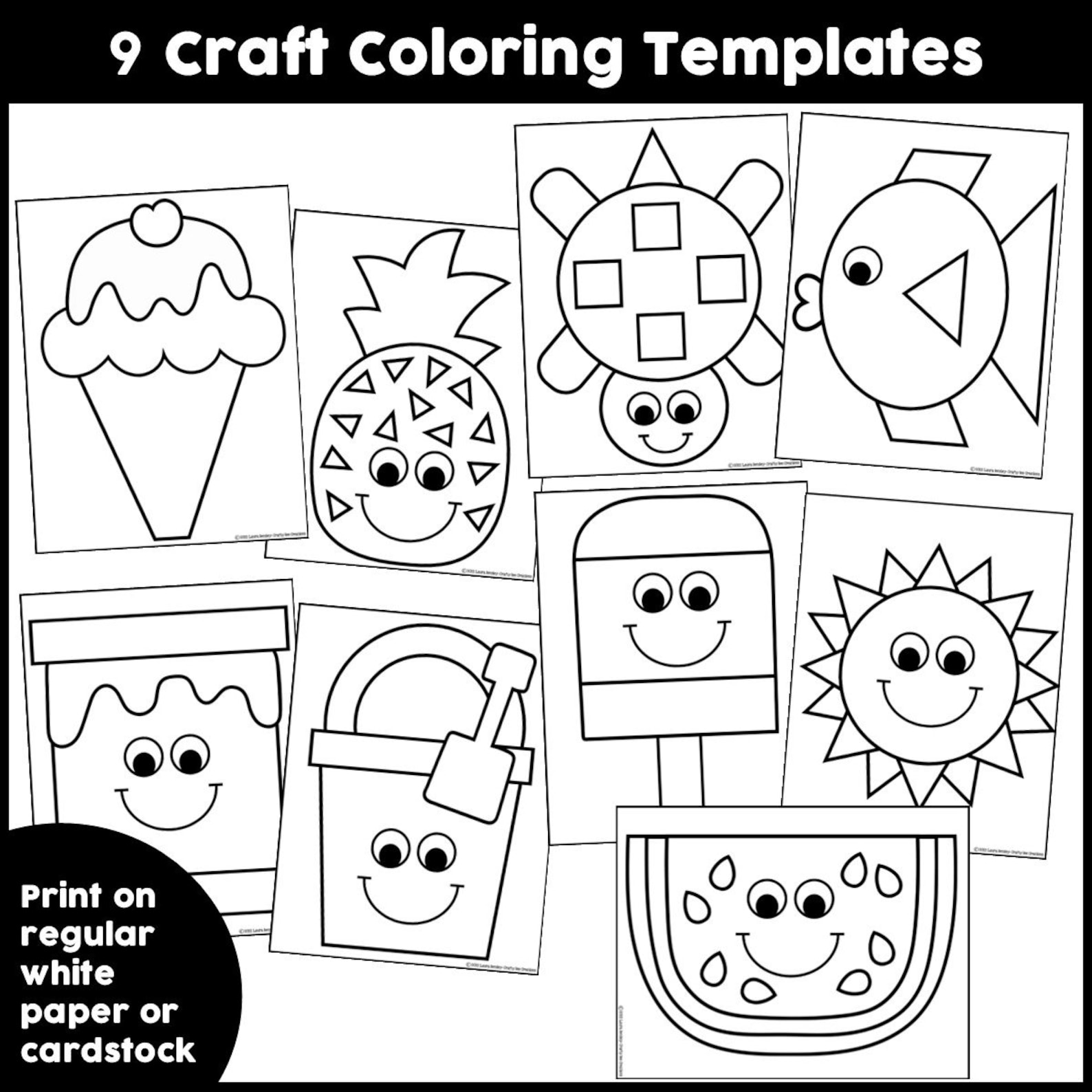 Summer Q Tip Painting Craft | Fine Motor Activities | Kindergarten ...