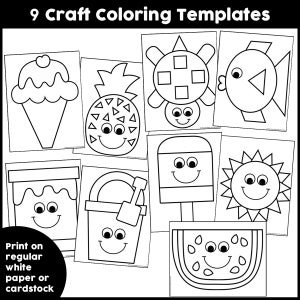 Summer Q Tip Painting Craft | Fine Motor Activities | Kindergarten ...