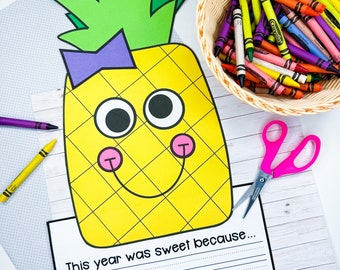 End of the Year Ice Cream Cone Craft Template | Bulletin Board ...