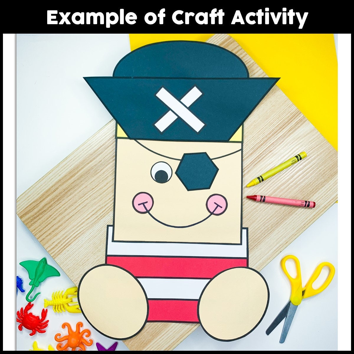 Pirate Craft | Shape Craft Activity | Pirate Activities | Pirate ...