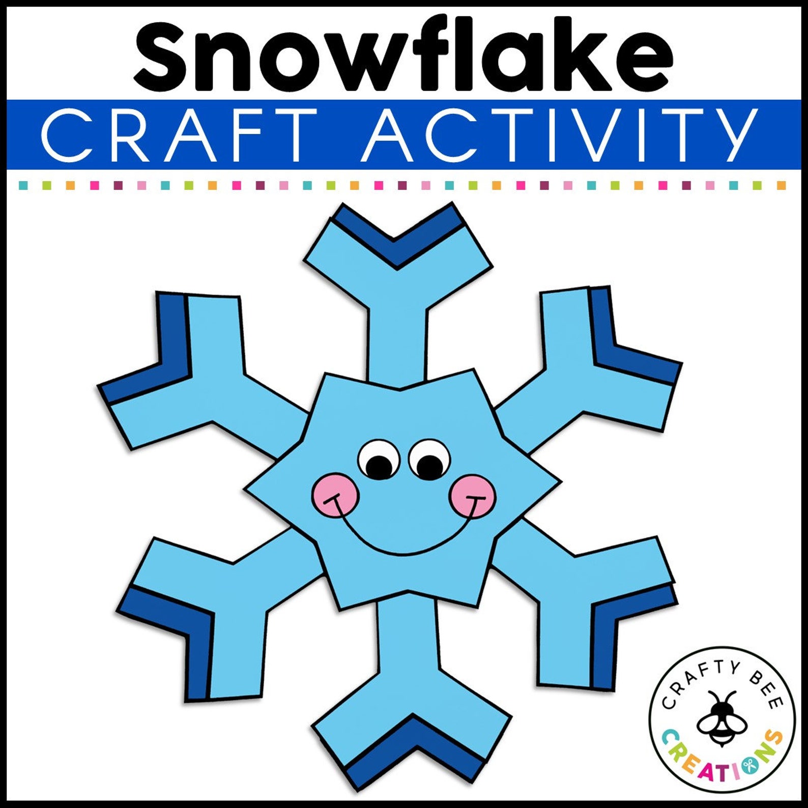 Snowflake Craft | How to Make a Snowflake Craft Template | Snowflake ...