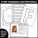 Letter F Craft Patterns | Fire Craft | Alphabet Crafts | Uppercase ...