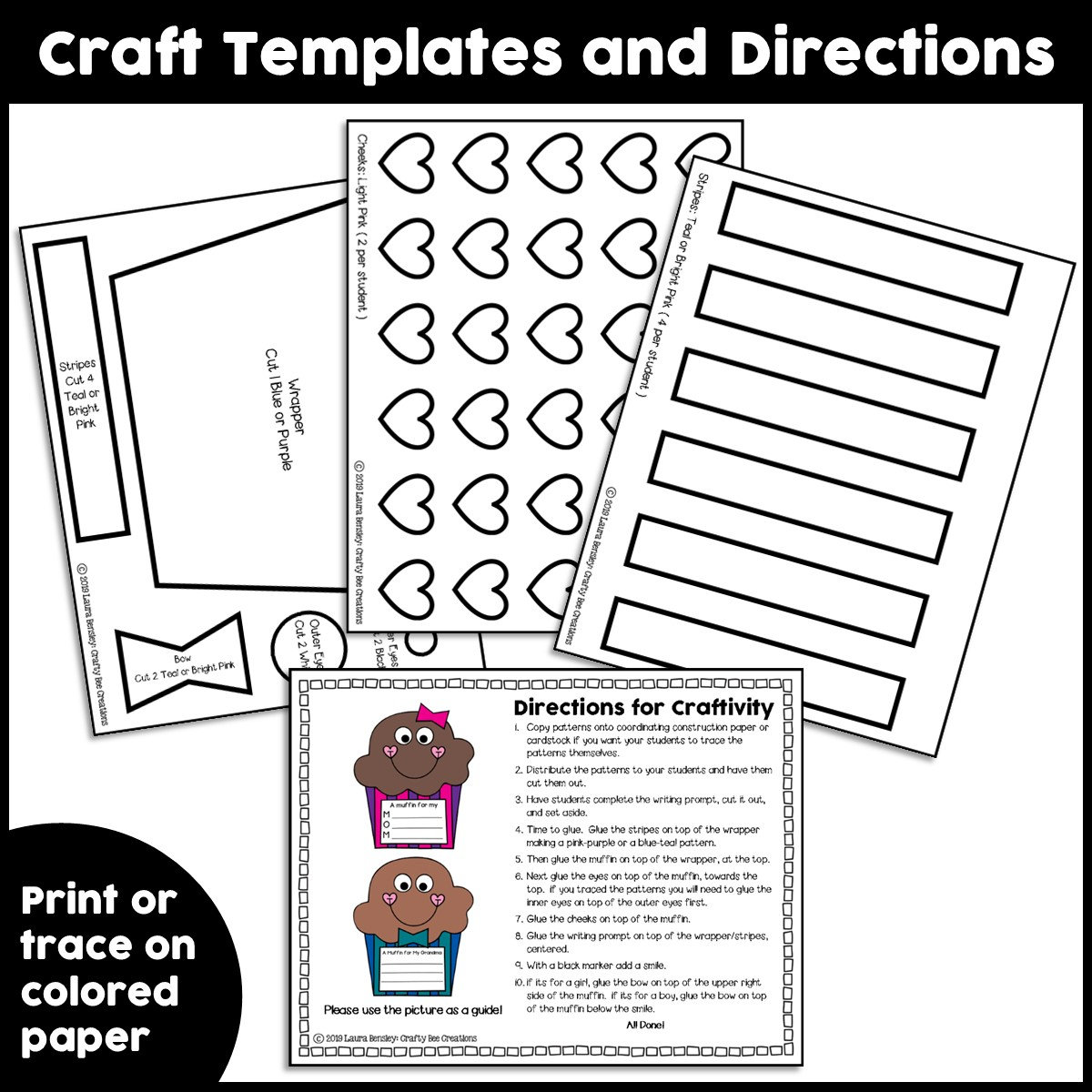 Muffin With Mom Craft | Mothers Day Craft Activities | Acrostic Poem ...