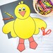 Shape Chick Craft Template | 2d Shapes | Life Cycle of a Chicken | Farm ...