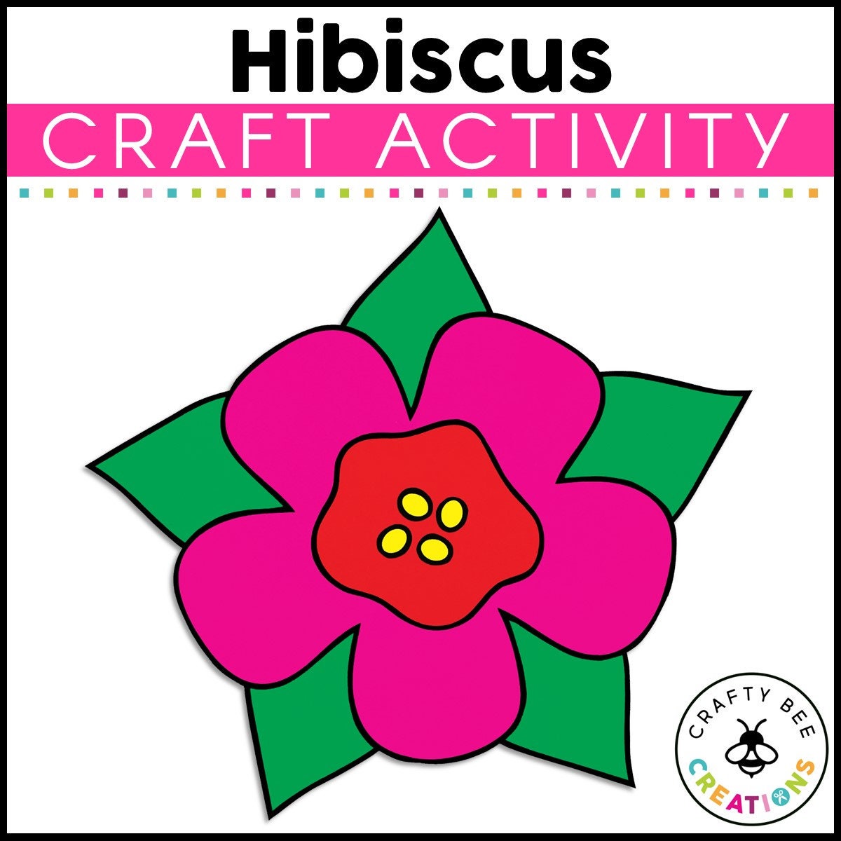 Hibiscus Craft | Hawaii Luau Activity | Summer Activities | Beach Day ...