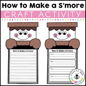 How to Make a Smore Craft | Camping Theme Activities | How to Writing ...