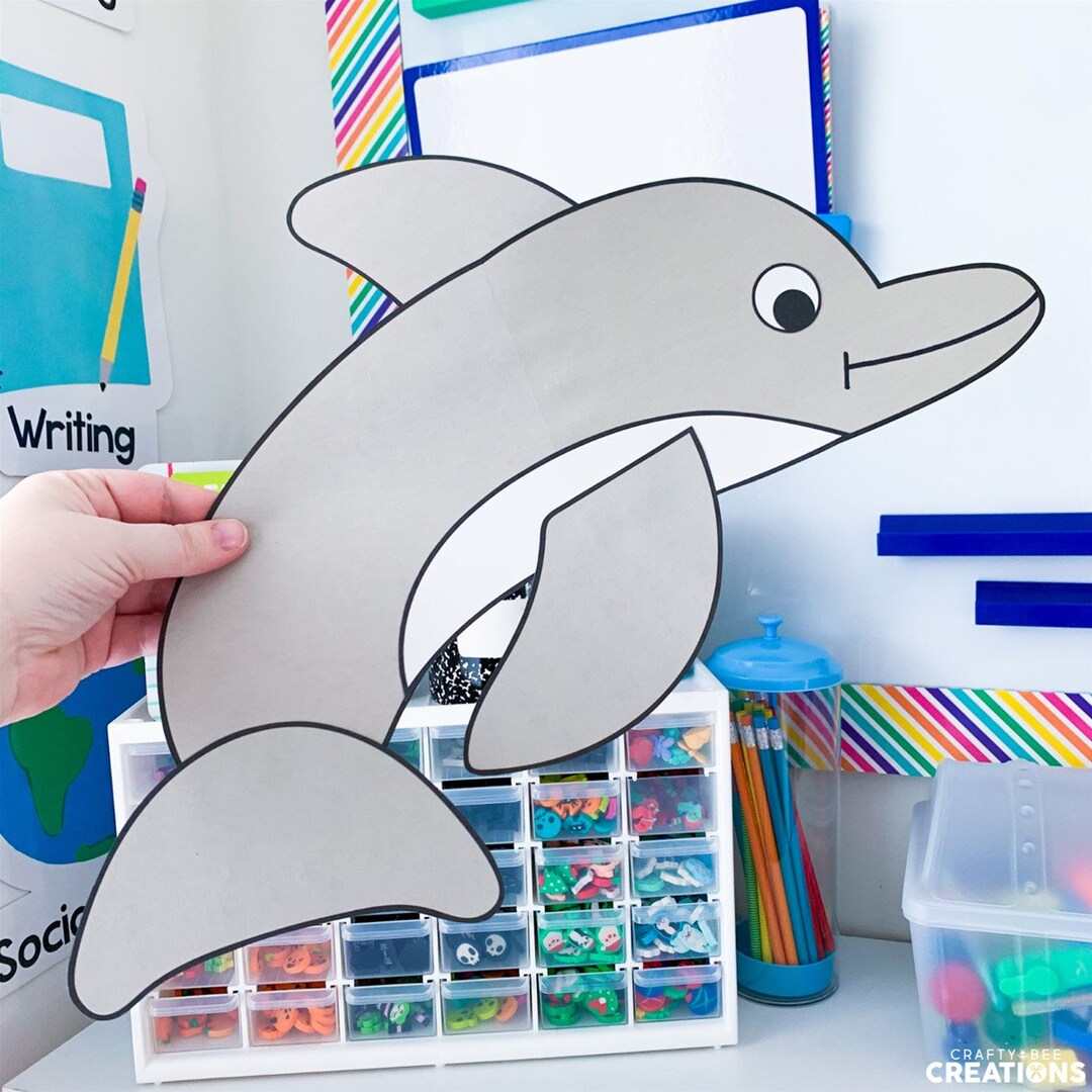 Dolphin Craft Patterns | Ocean Animals Activity | Sea Life | Ocean ...