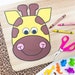 Giraffe Craft Patterns | Zoo Animal Craft | Zoo Animal Activities ...