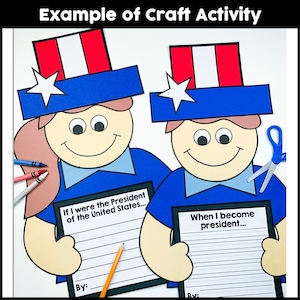 Presidents Day Craft | When I Become President Writing Prompts | Fourth ...