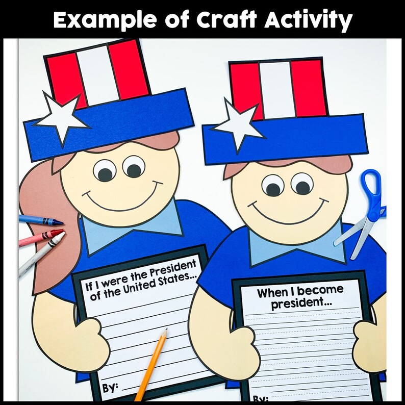 Presidents Day Craft | When I Become President Writing Prompts | Fourth ...
