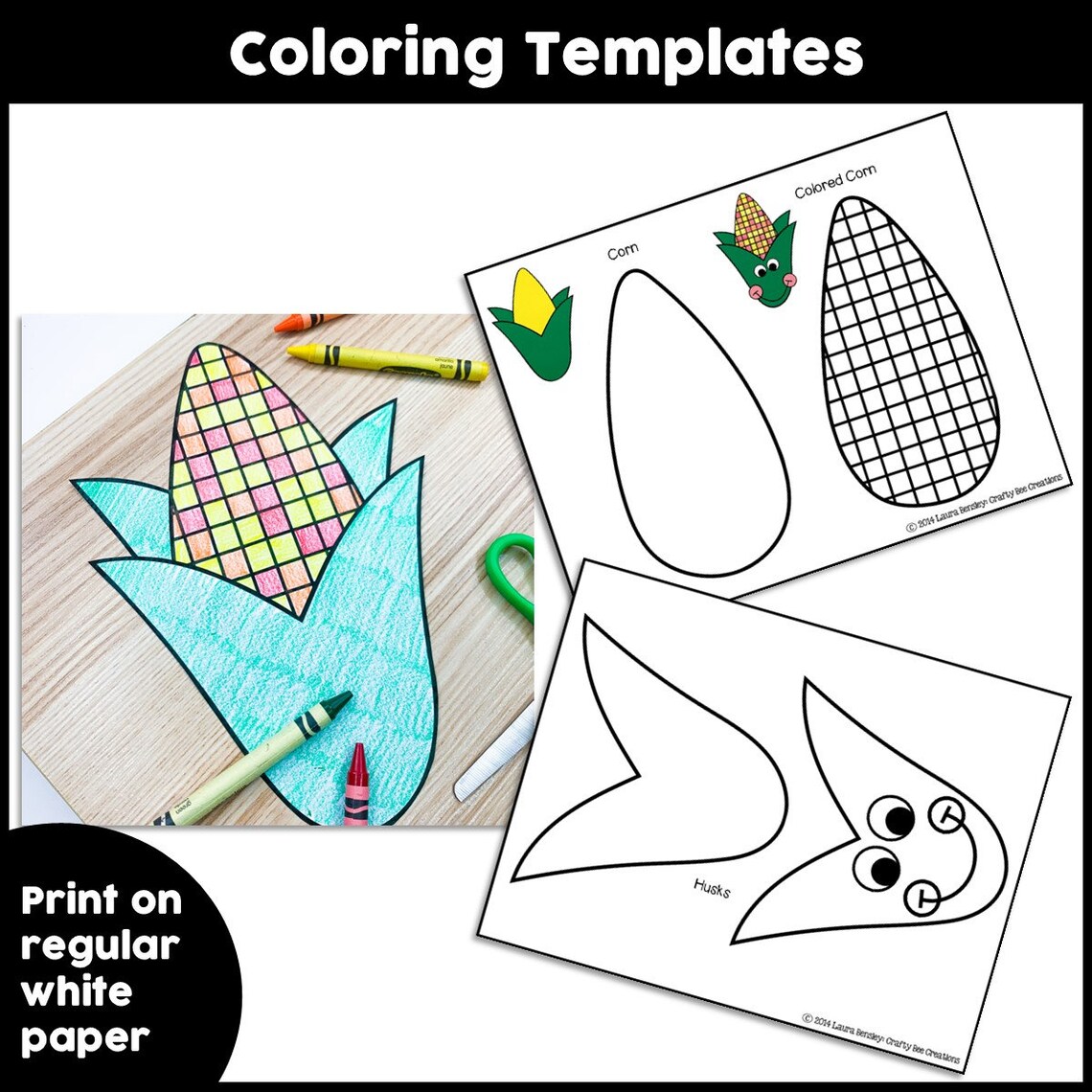 Fall Corn Craft | Fall Craft Activity | Fall Activities | Fall Bulletin ...