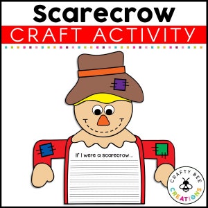 Scarecrow Craft | Fall August September Writing Prompts | Bulletin ...